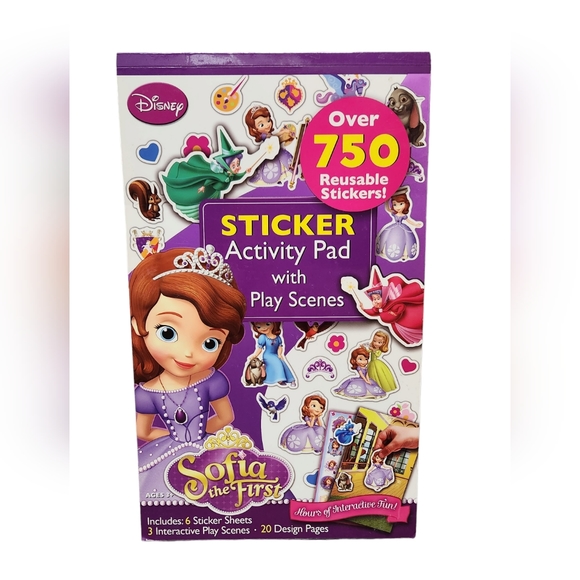 Disney | Other | Disney Junior Sofia The First Sticker Activity Pad ...